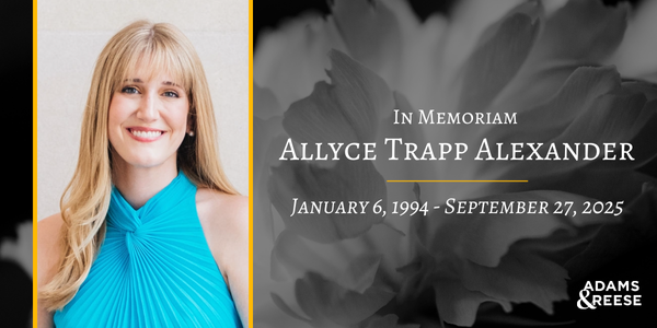Allyce Trapp Alexander | Our Colleague and Friend at Adams & Reese